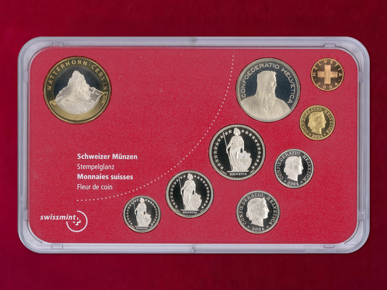 【スイス】ミントセット 9枚組 2004[C-0000248] – ワールドコインズ・ジャパン