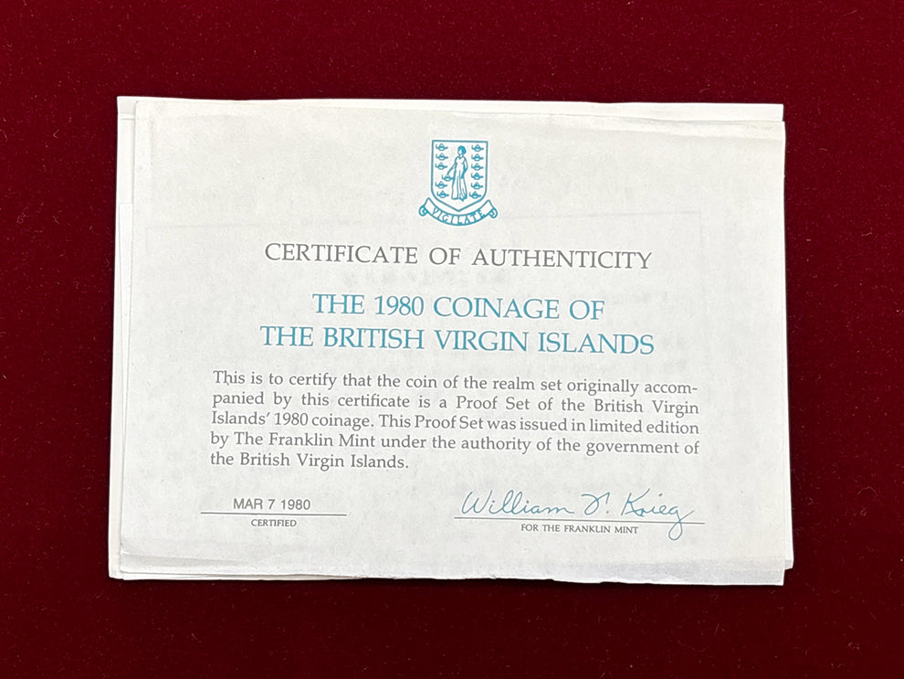 【イギリス領ヴァージン諸島】プルーフセット 7枚組 1980[C-0000024] – ワールドコインズ・ジャパン