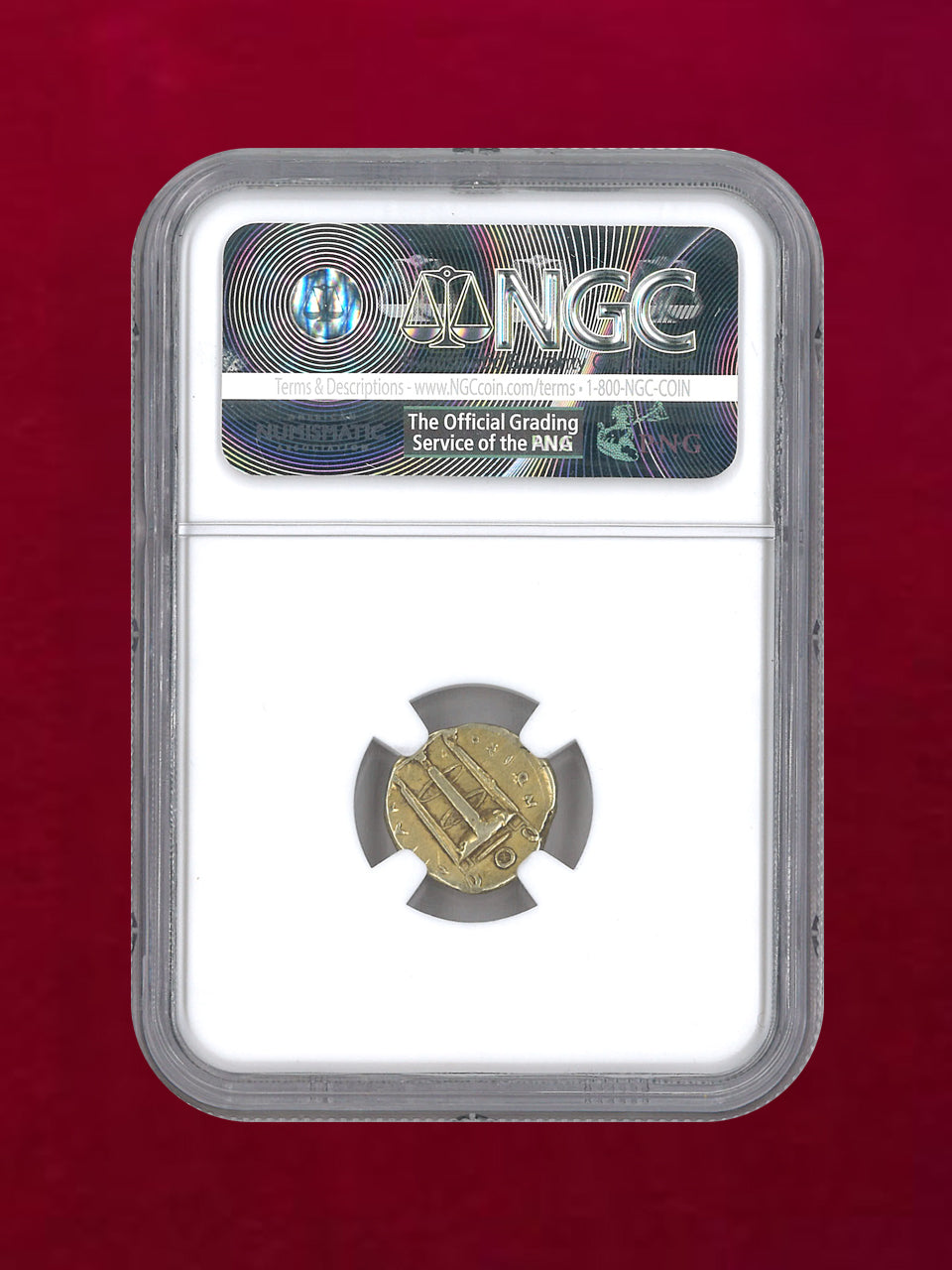 【シチリア・シラクサ】Agathocles, 317-289BC EL 50 ir 25-Litral(3.53g) NGC XF 4/5 – ワールドコインズ・ジャパン