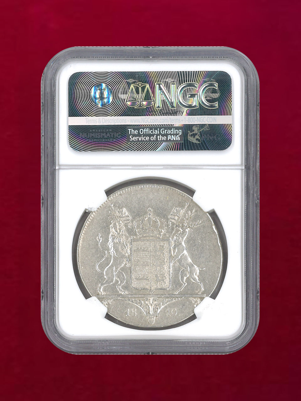 【ドイツ・ヴェルテンベルク】ターラー 銀貨 1810 NGC VF35[B-0000149] – ワールドコインズ・ジャパン