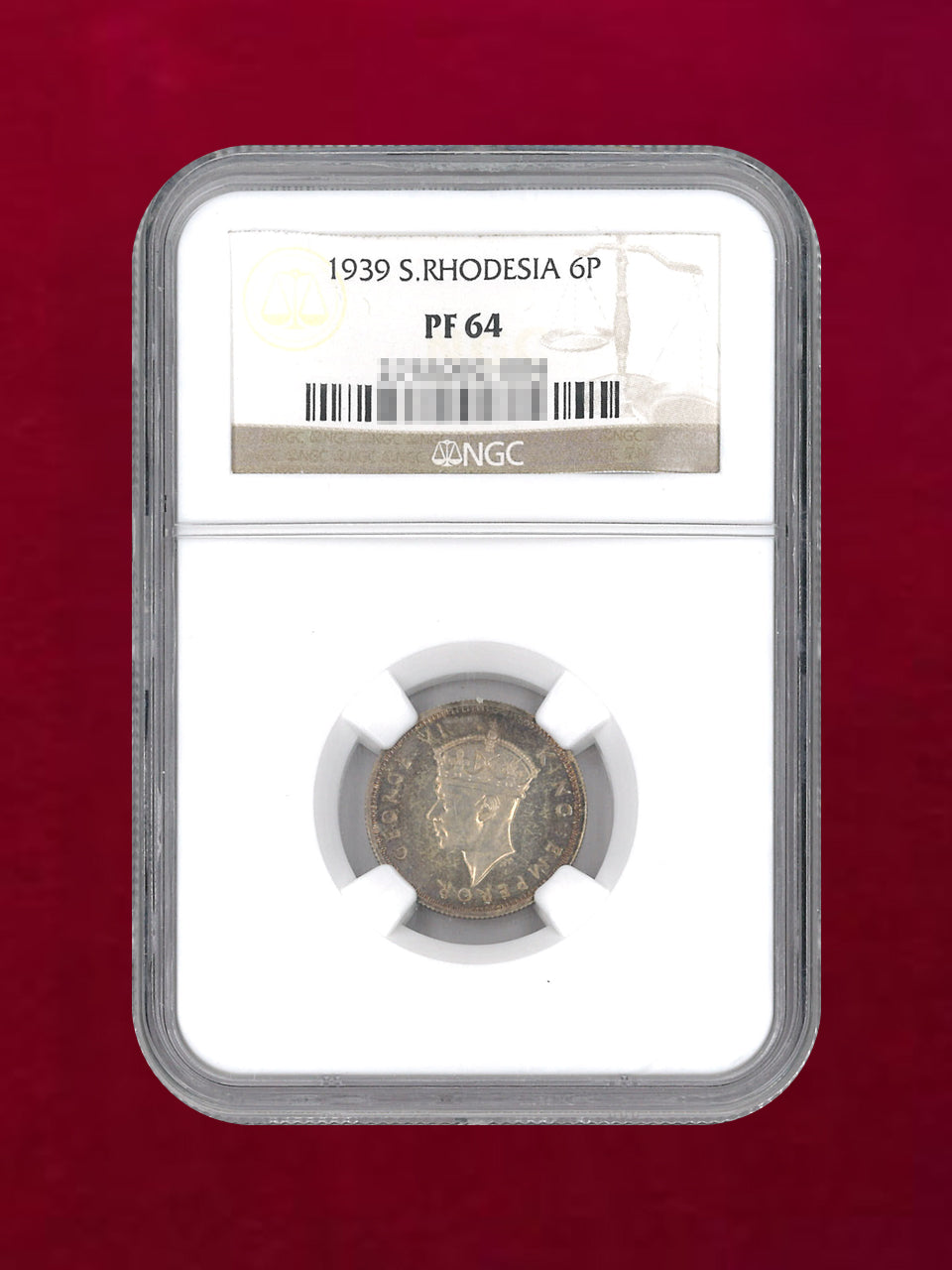 【南ローデシア】6ペニー 銀貨 1939 NGC PF 64[B-0000195] – ワールドコインズ・ジャパン