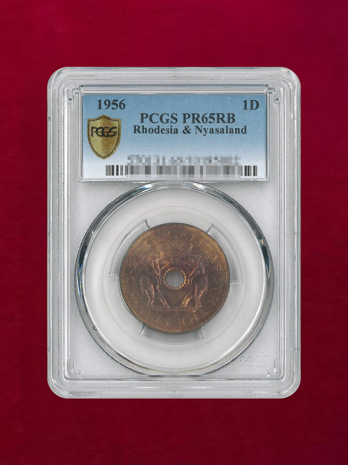 【ローデシア・ニヤサランド連邦】ペニー 青銅貨 1956 PCGS PR65RB[C-0000154] – ワールドコインズ・ジャパン