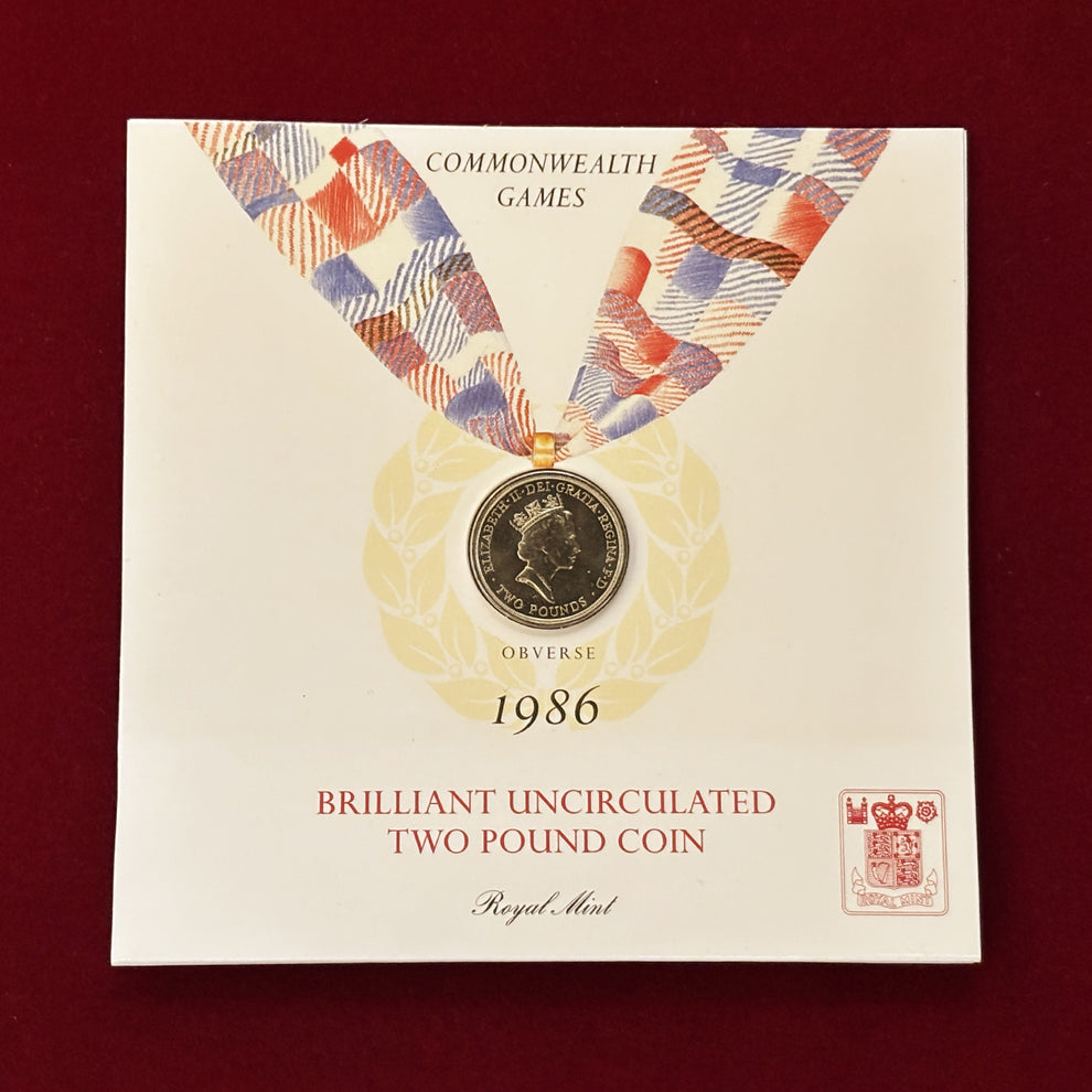 [UK] 2 pounds nickel brass coin Commonwealth Games 1986 [C-0000468 ...