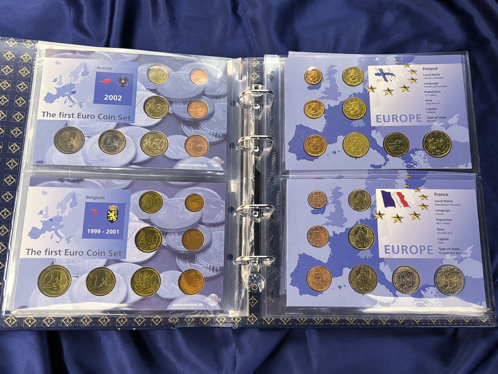 【EU12か国】The First Euro Coin Set ユーロコインセット 96枚組 2002[C-0000514] – ワールドコ ...