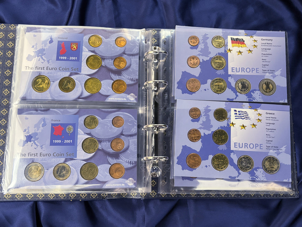 【EU12か国】The First Euro Coin Set ユーロコインセット 96枚組 2002[C-0000514] – ワールドコ ...