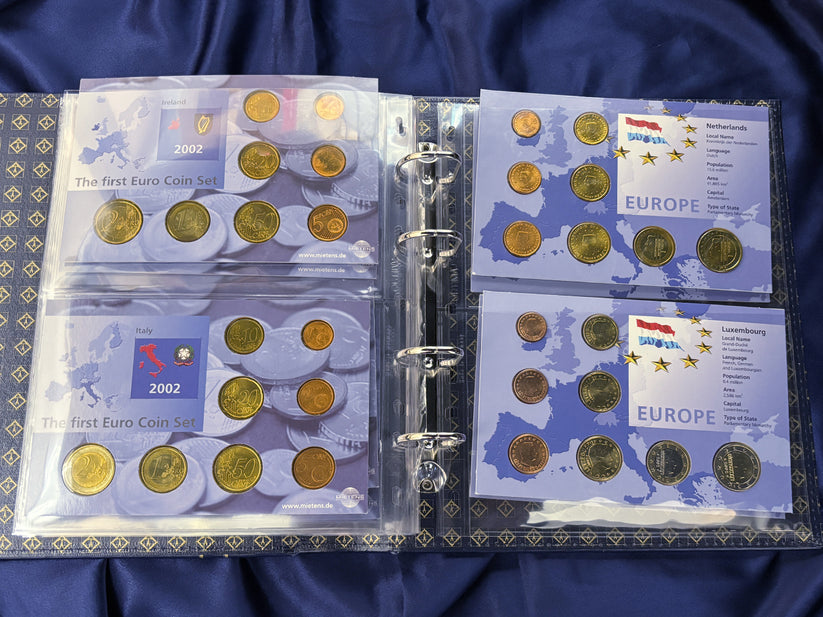 【EU12か国】The First Euro Coin Set ユーロコインセット 96枚組 2002[C-0000514] – ワールドコ ...